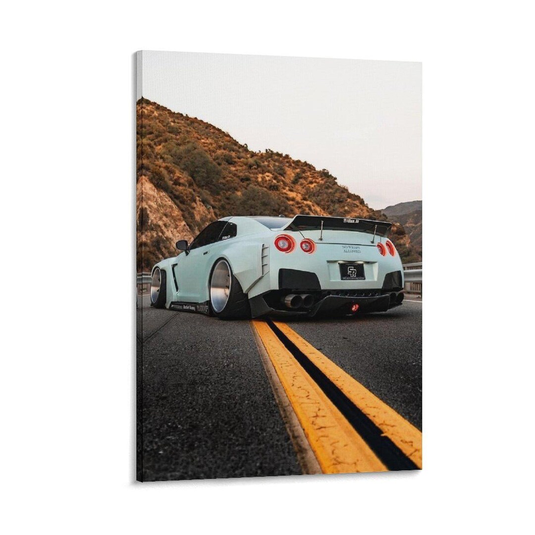 JDM Car Poster Skyline R35 Wall Art Picture Painting Poster Canvas ...