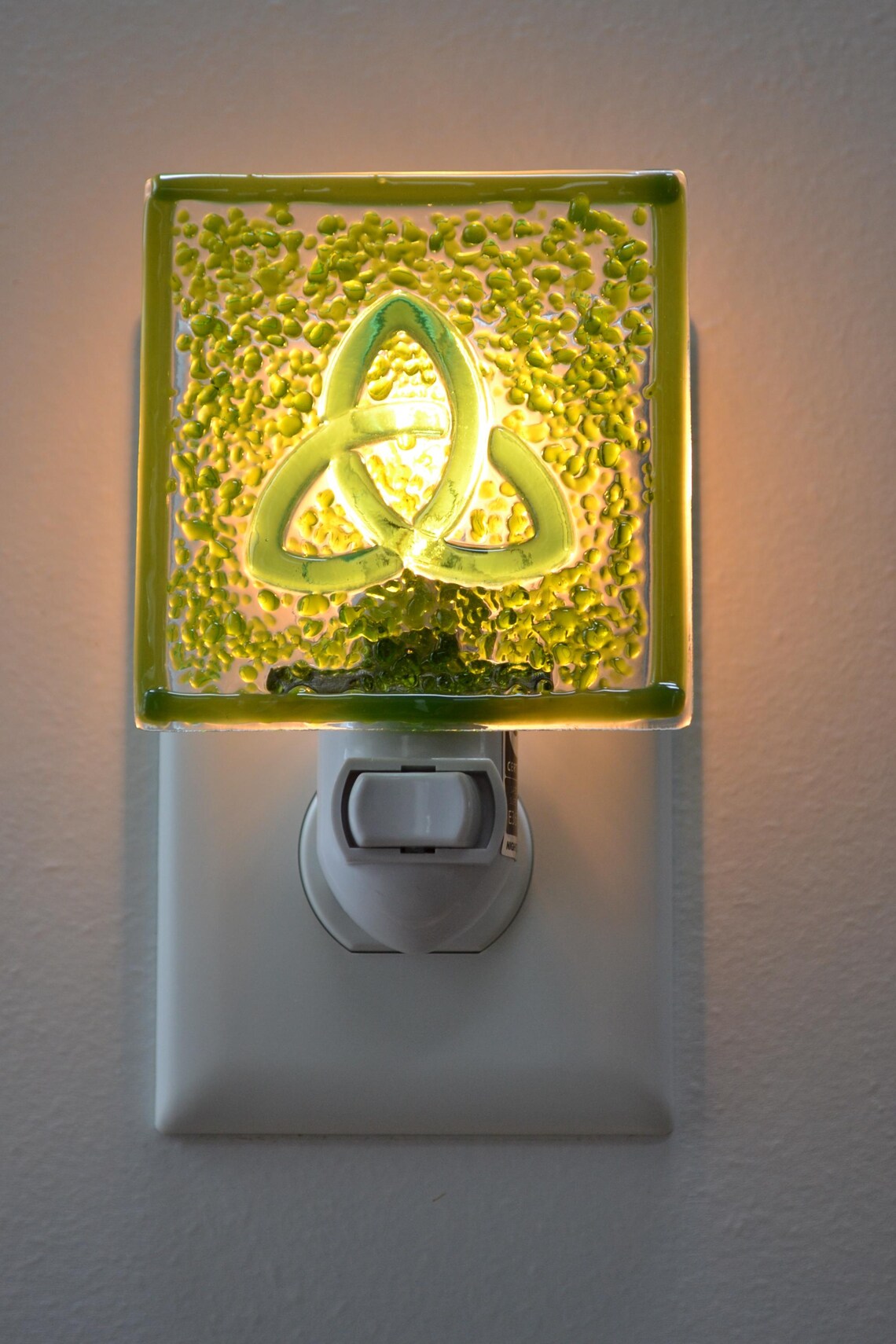 Celtic Knot Fused Glass Night Light - Etsy