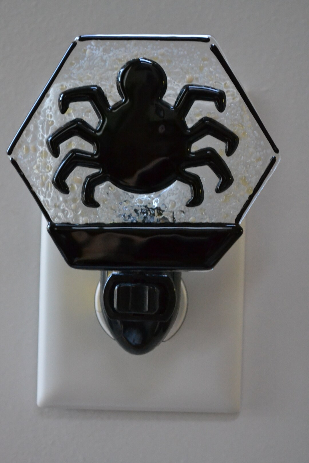 Spider Fused Glass Night Light - Etsy