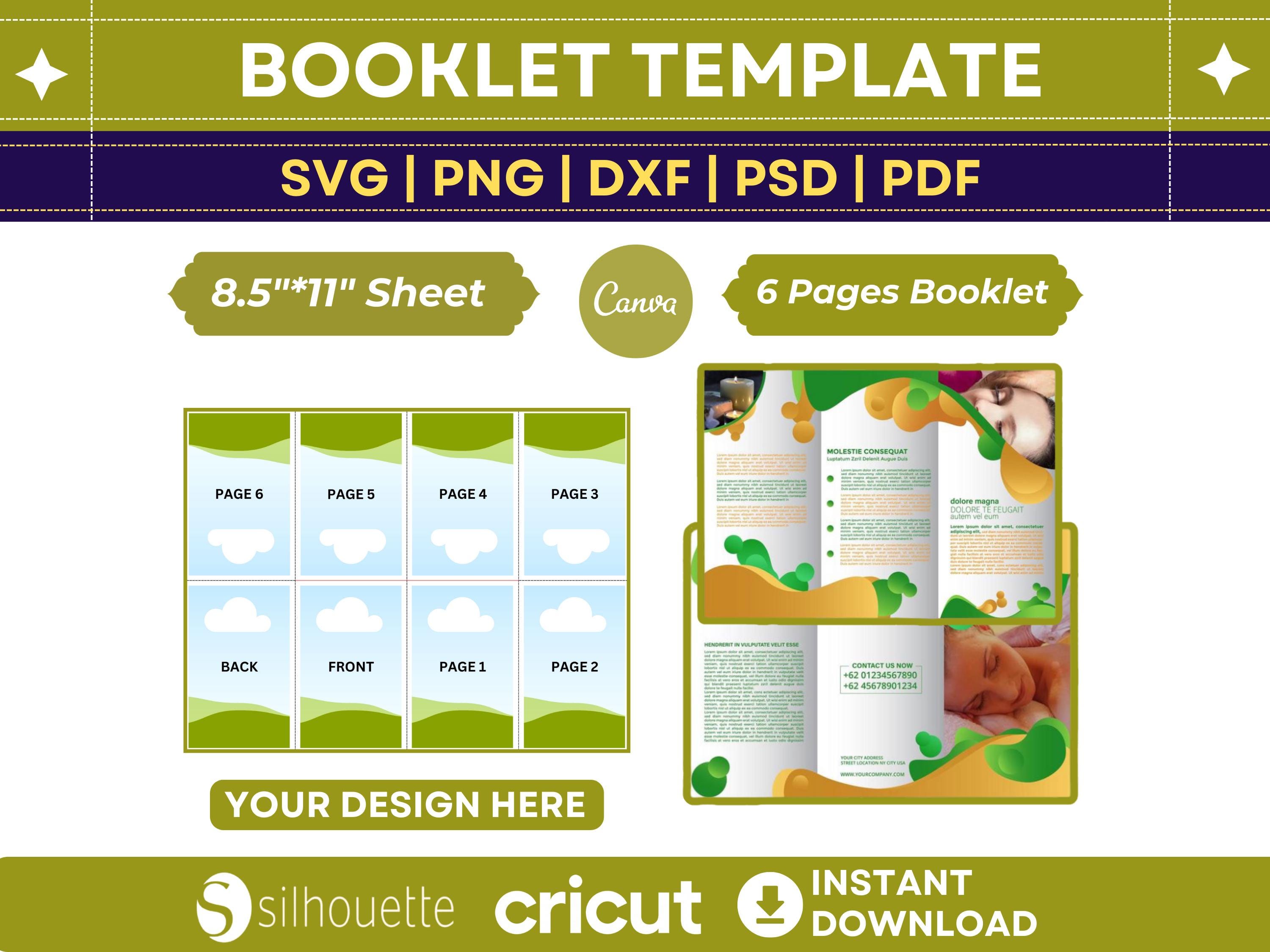 Booklet Template for Kids | Mini Coloring Book | Foldable DIY Book ...