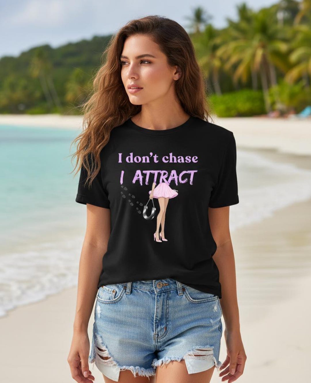 I Don’t Chase I Attract Shirt, Law of Attraction Tee, Minimalist ...
