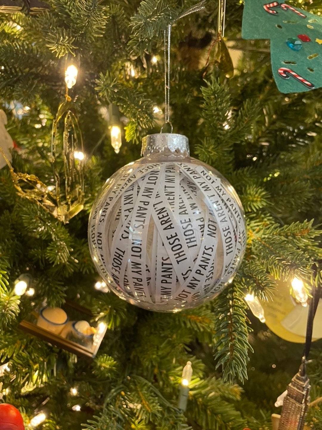 Funny Ornament not My Pants. - Etsy