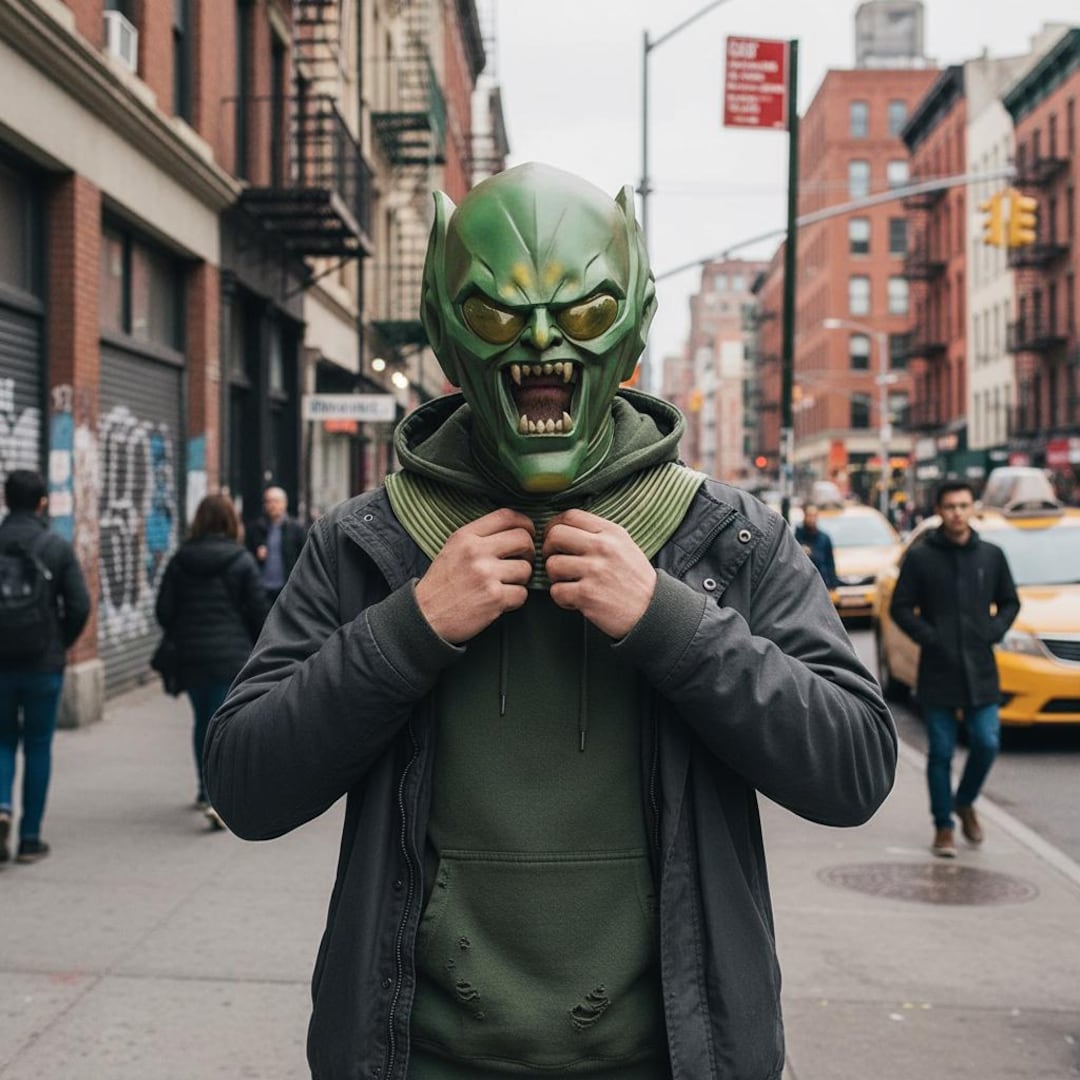 Green Goblin Mask | Spider-man Supervillain - Etsy