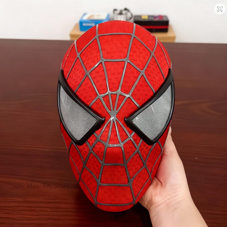 Spider-man Tobey Maguire Mask | Red Classic & Black Symbiote Variants ...