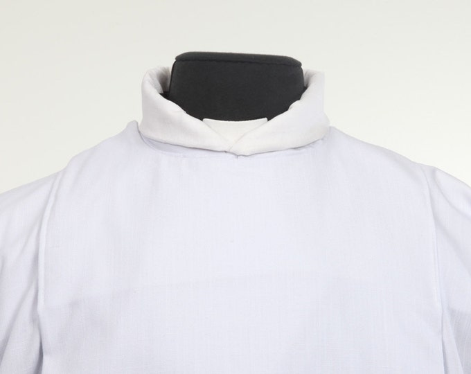 Clergy Amice, Linen Cotton, Custom Made Cool Comfort Collar Protection ...