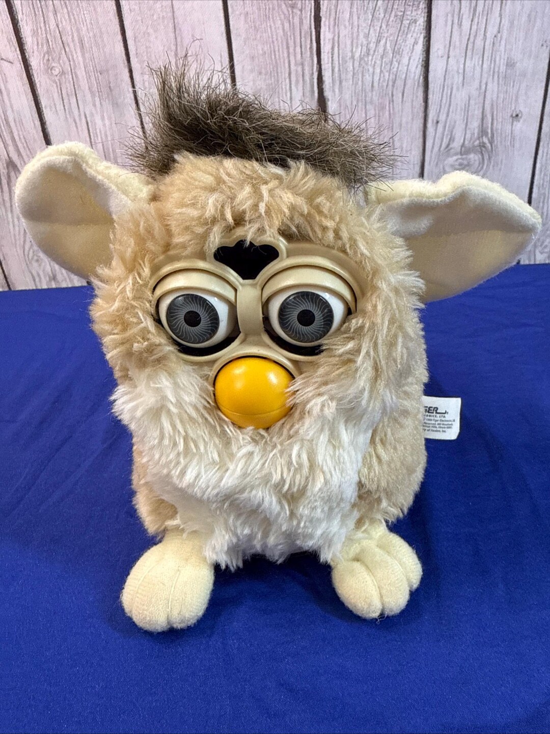 Vintage 1999 Furby Tiger Electronics Tan & White Blue Eyes Tested ...
