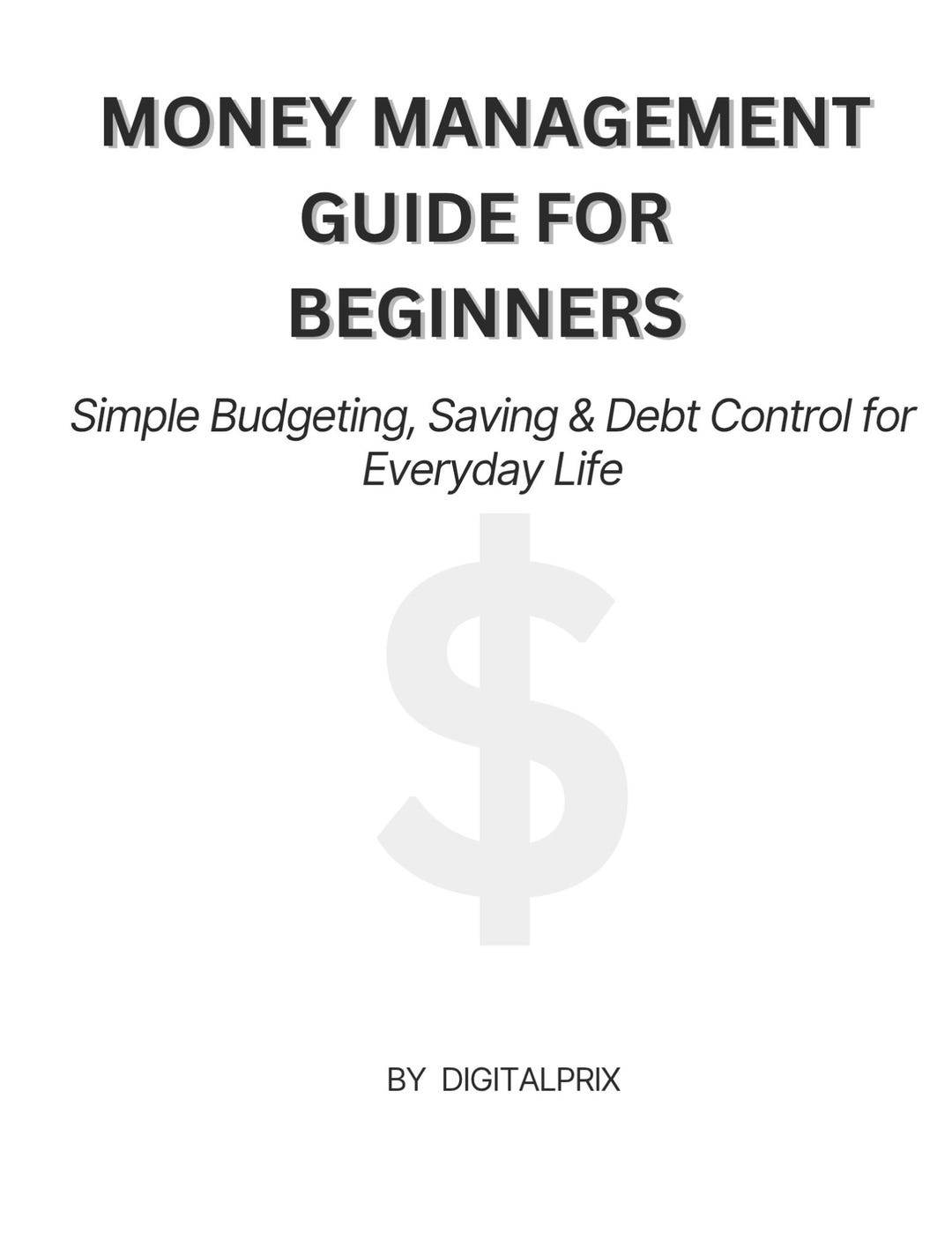 Money Management Guide for Beginners – Simple Budgeting, Saving & Debt ...