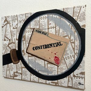 Clue Board Game Inspired Original Art Painting for Family Game Room or ...