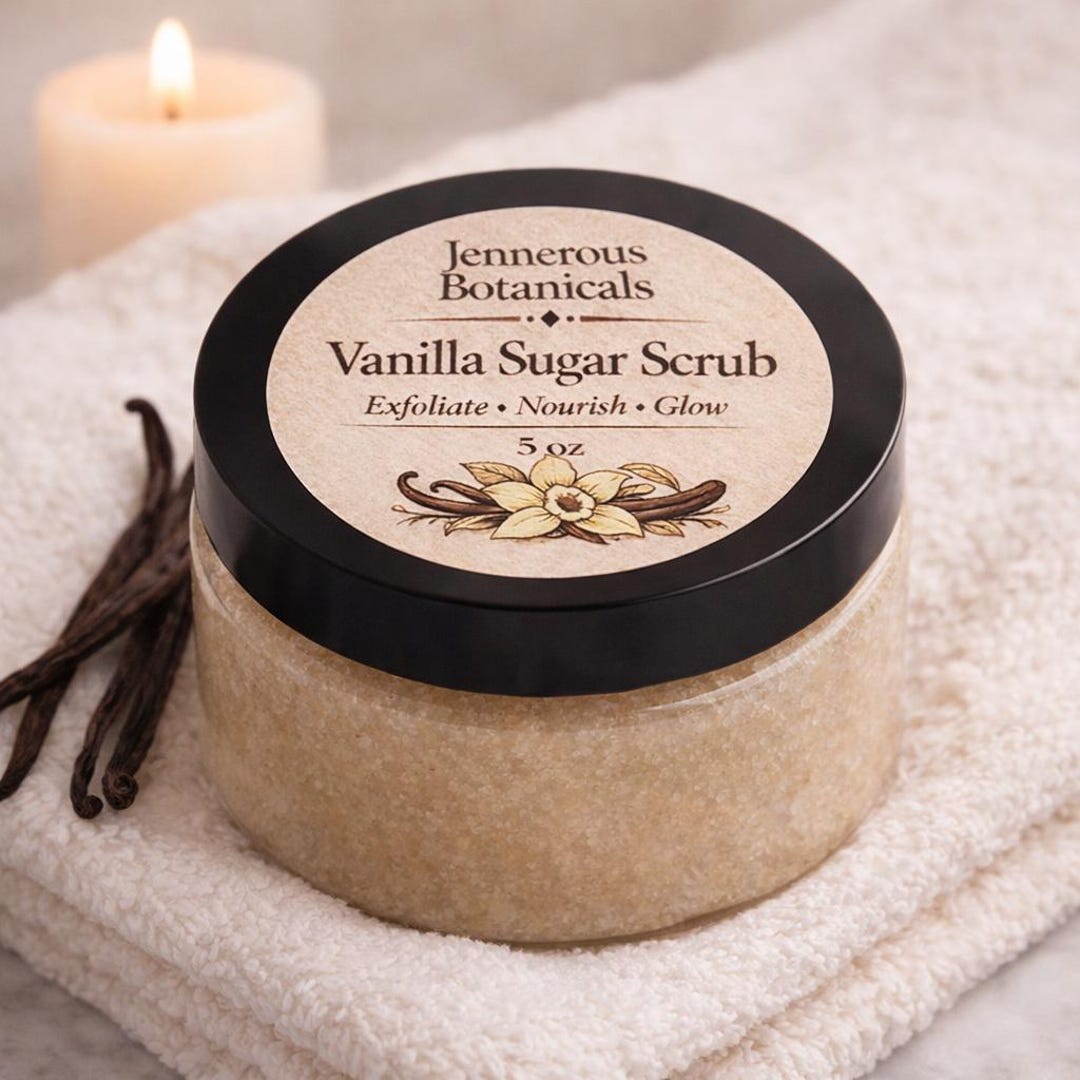 Vanilla Sugar Scrub | Exfoliating Body Scrub | Moisturizing Coconut Oil ...