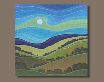 Abstract Hill Country Art - Etsy