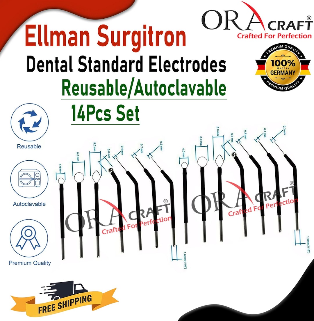 Ellman Surgitron Dental Standard Oral Cautery Handpiece Electrodes 14 ...