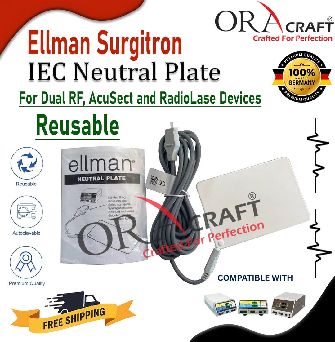 Ellman Surgitron H4 Grounding Patient Plate Reusable-valley Lab ...