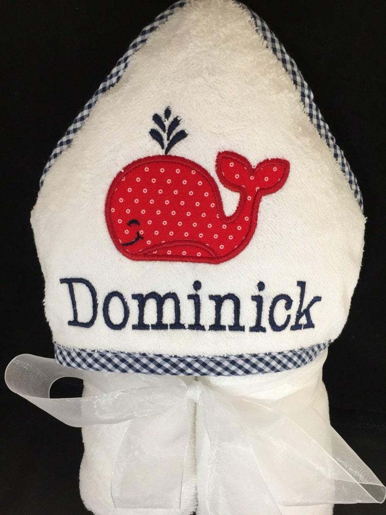 Hooded Baby Towel: Willie the Whale - Etsy