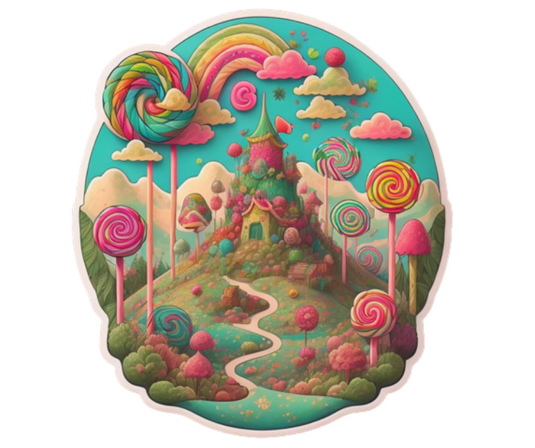 Candyland Mystical Place Die-cut High Quality Waterproof Sticker 3 ...