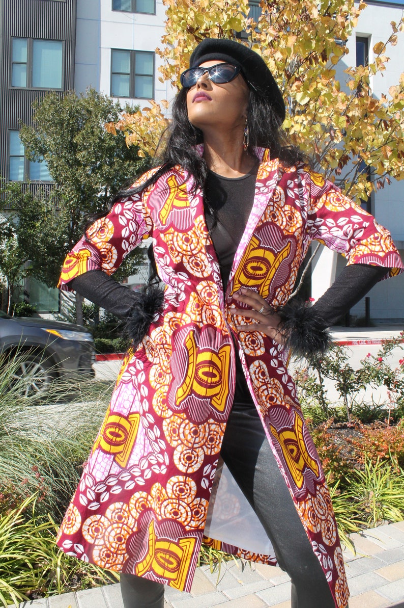 African Print Women Jacket, African Jacket , African Women Fall Jacket ...