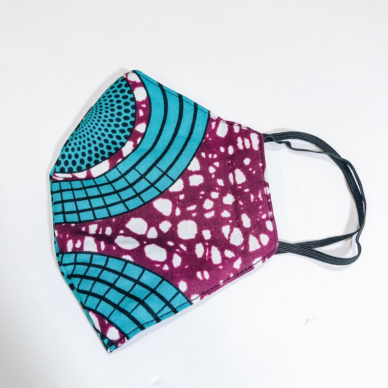 Face Mask With Filter Pocket African Ankara Print Face Mask - Etsy