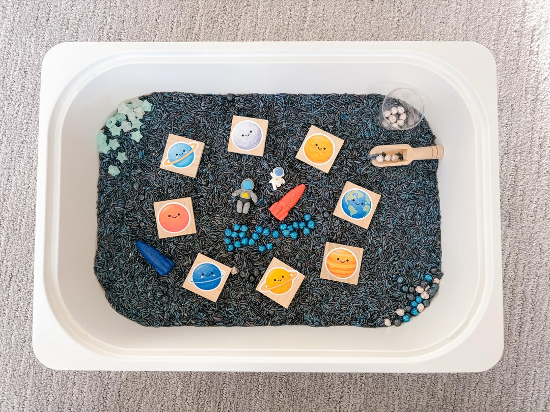 Solar System Sensory Bin, Fine Motor Play Kit - Etsy