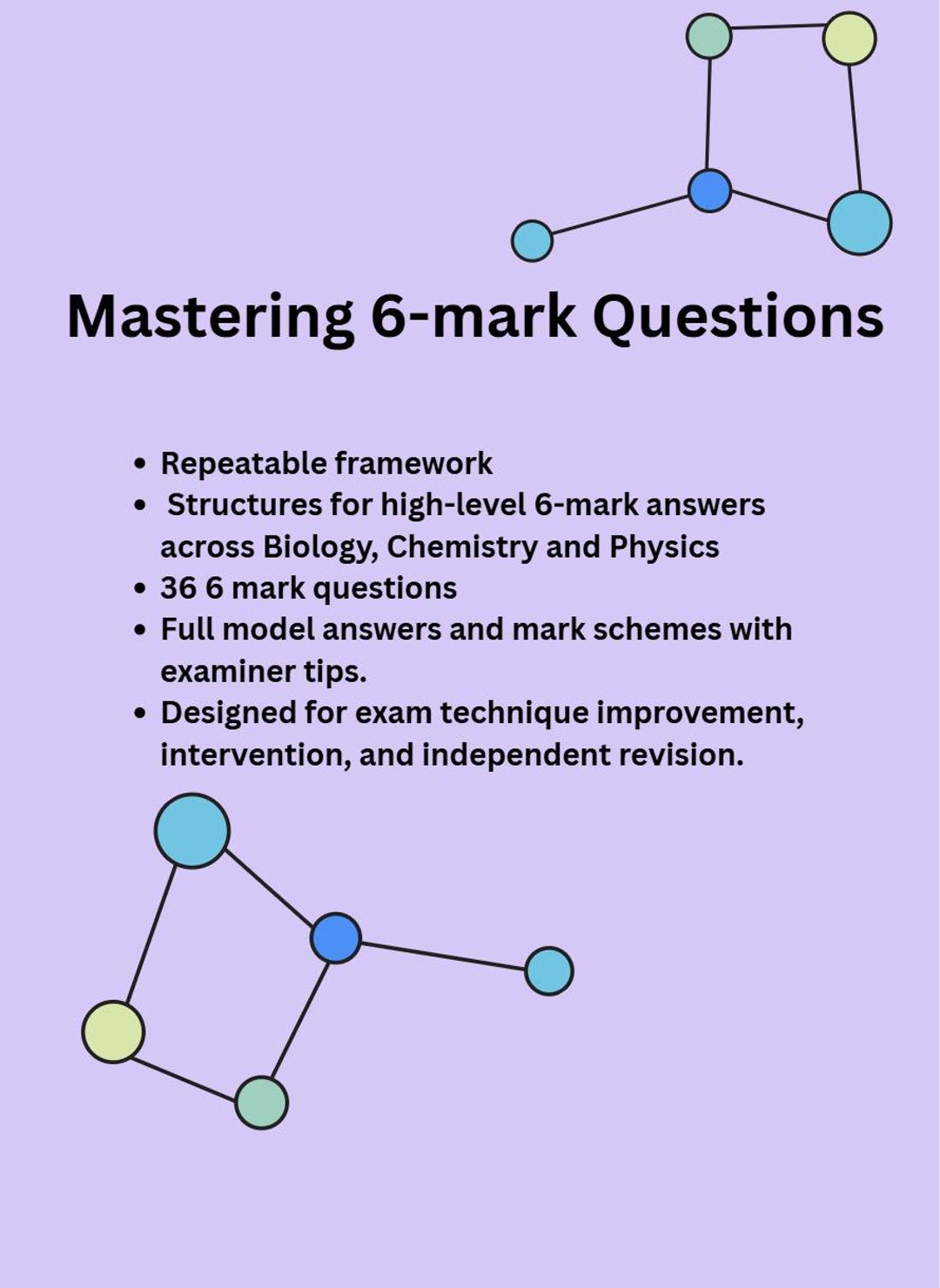 GCSE Science 6-mark Question Booster Pack: 36 Exam Questions, Model ...