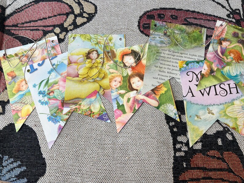 Fairy Paper Garland Banner – Handmade Whimsical Nursery & Party Decor ...