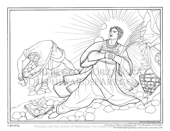 Jacob Wrestles With God Coloring Page