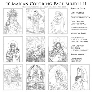 Giant Catholic Coloring Book: 50+ Pages of Mary and the Saints (PDF) - Etsy