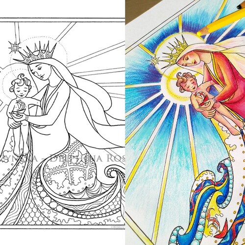 Stella Maris Clutch Bag Our Lady Star of the Sea Marian - Etsy