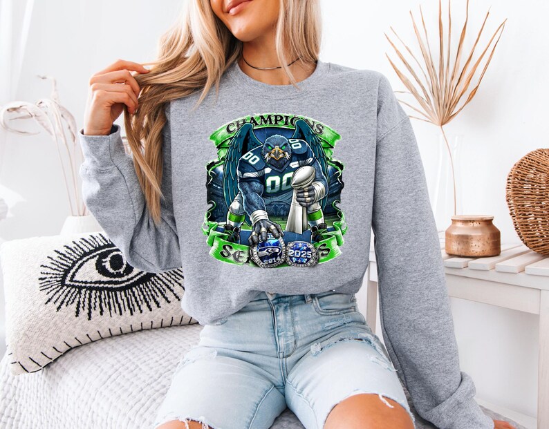 Champion Seattle Football Shirt, 2026 Seattle Champion Sweatshirt ...