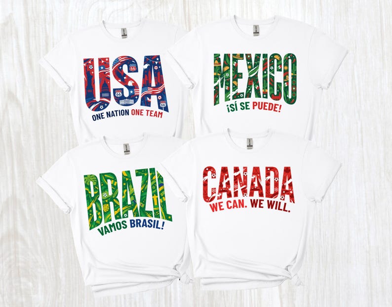 Personalized World Cup 2026 Shirt, Custom Soccer Shirt, USA Brazil ...