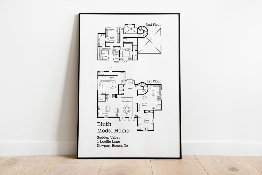 Arrested Development Floor Plan Print | Arrested Development TV Show ...
