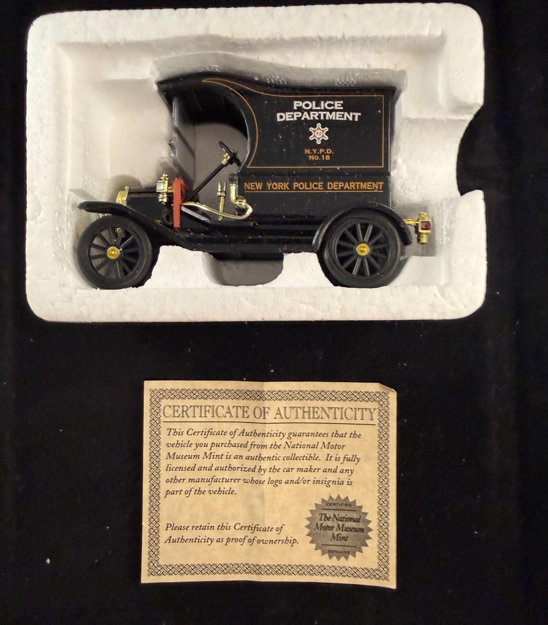 1913 Ford Model T Police Paddy Wagon COA Black - Etsy