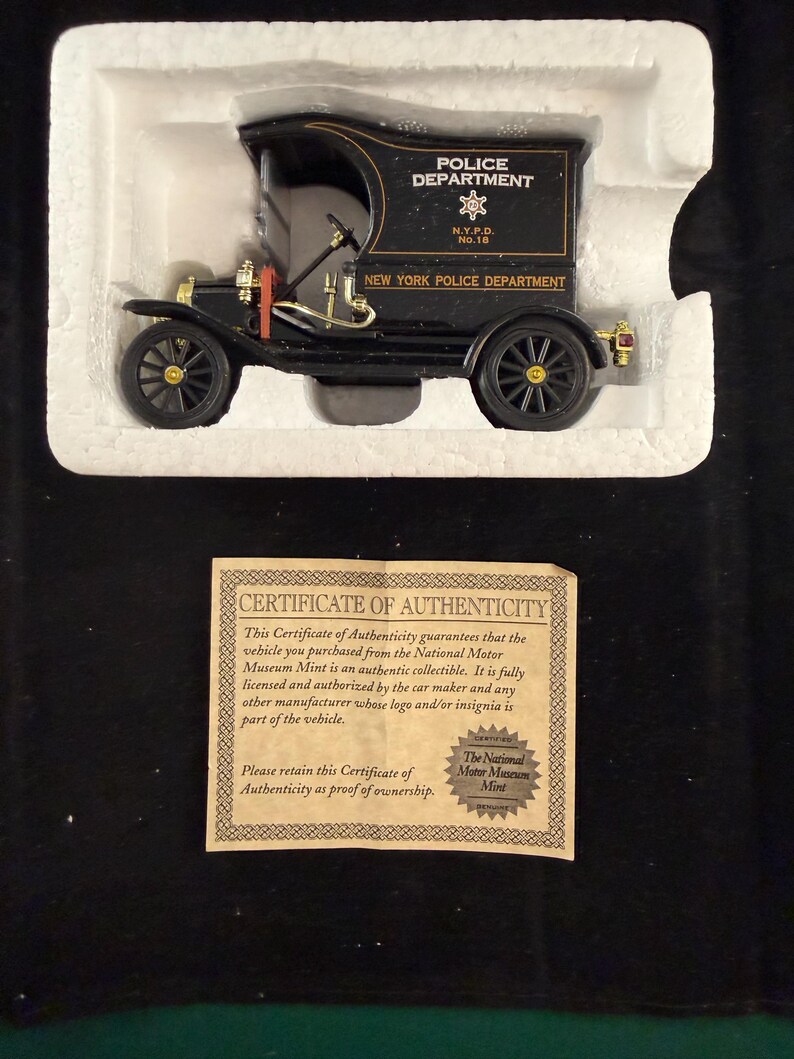 1913 Ford Model T Police Paddy Wagon COA Black - Etsy Canada