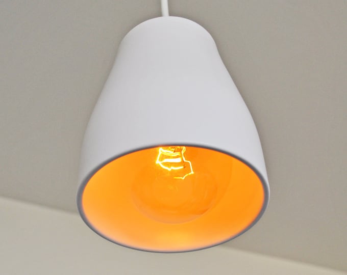 Modern Pendant Light Fixture White Set of 3 - Etsy