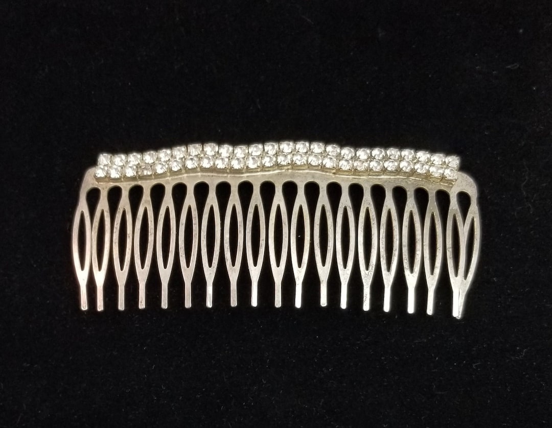 Vintage Rhinestone Hair Comb: 1950s Jeweled Bridal Hair Accessory - Etsy