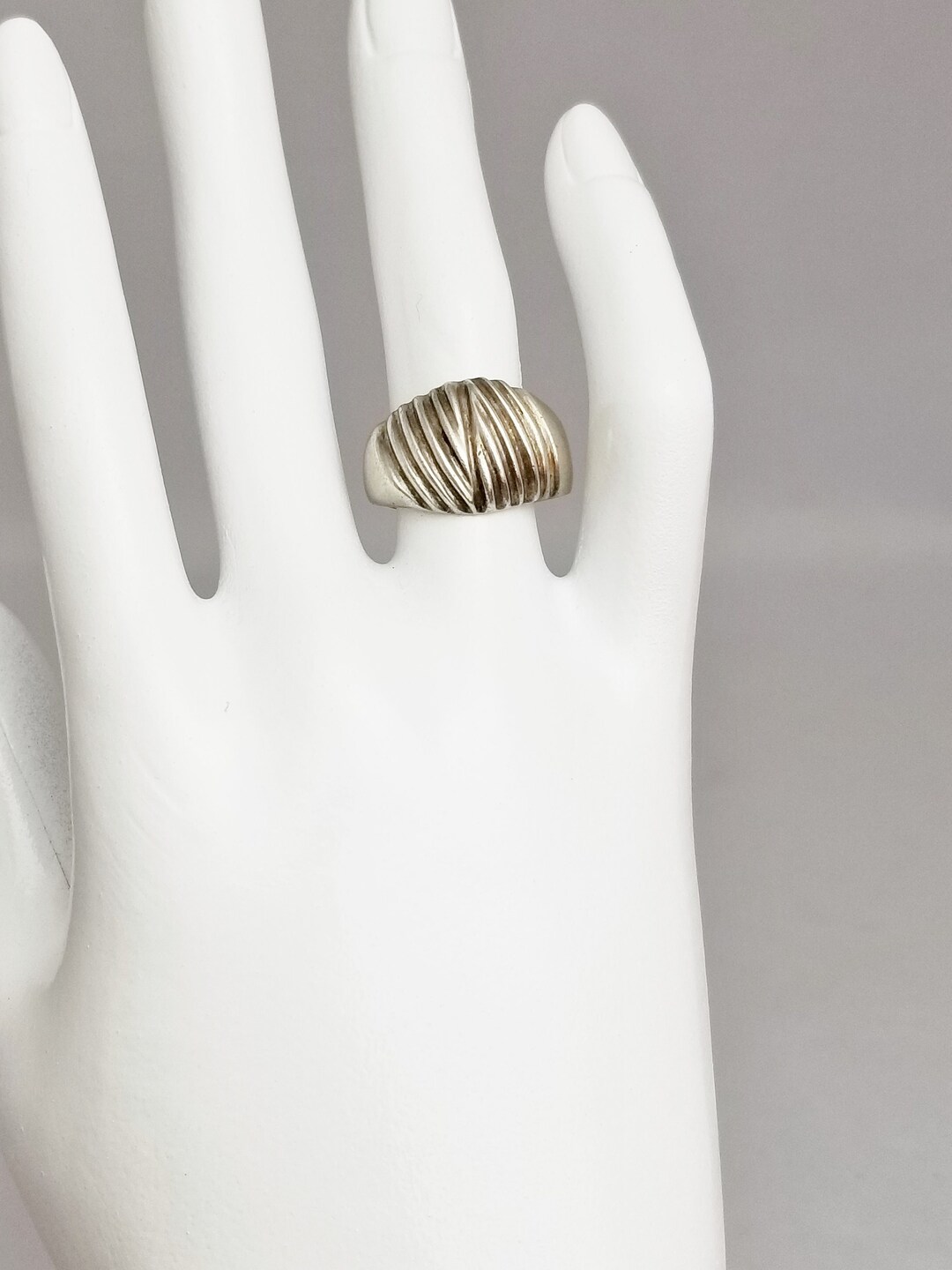 Mexico Sterling Silver MOD Modernist Ring, 10 Grams, Vintage Fine ...
