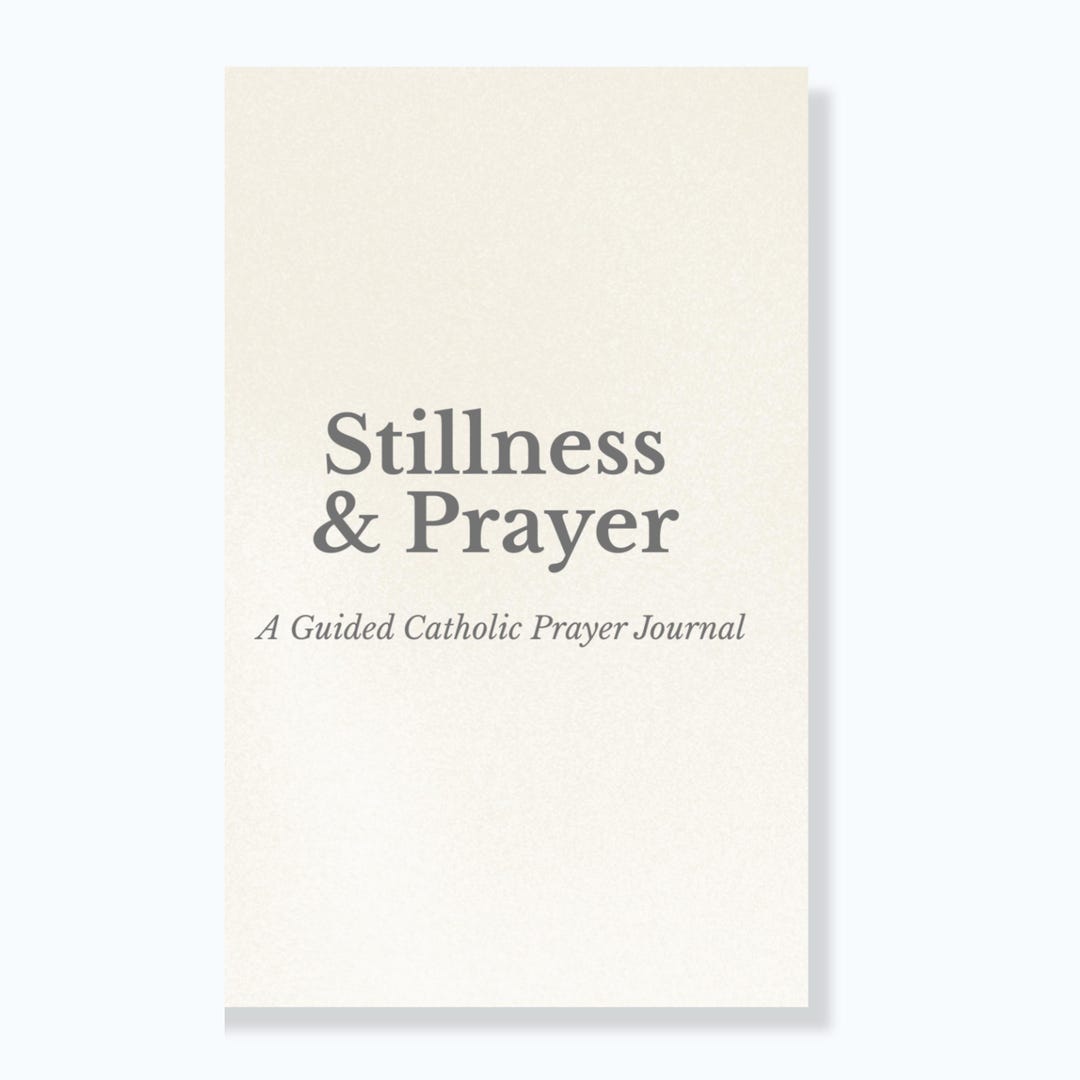 Catholic Prayer Journal | Guided Stillness & Reflection (A4/US Letter ...