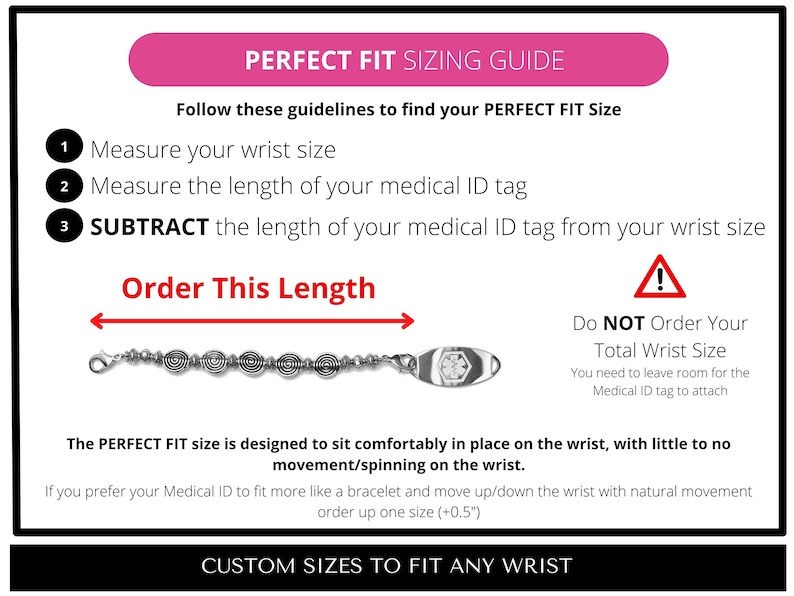 Medical Alert Bracelet Replacement STRETCH Beaded - Etsy