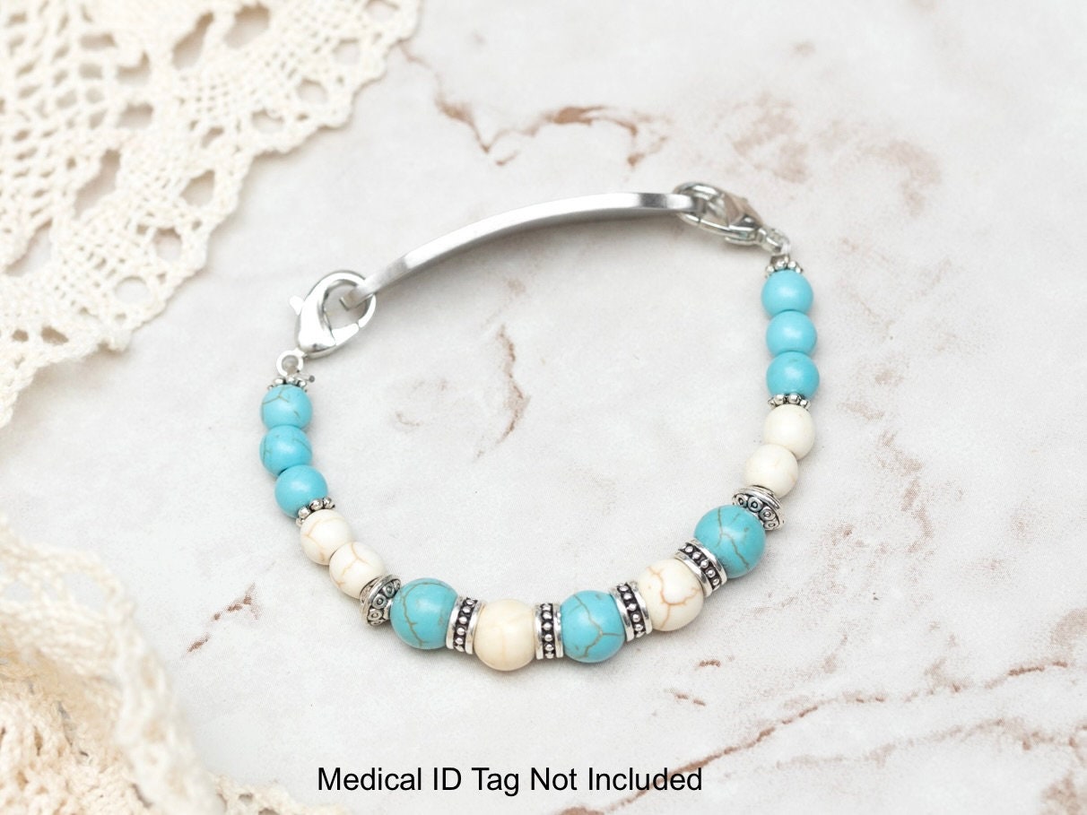 STRETCH Medical Alert Bracelet | Replacement Medical ID Bracelet Woman ...