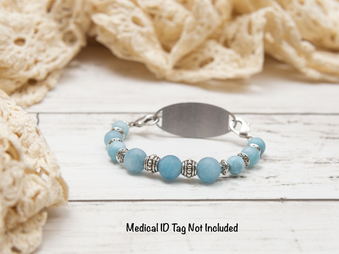 Stretch Medic Alert Bracelet | Replacement Medical ID Bracelet Woman ...