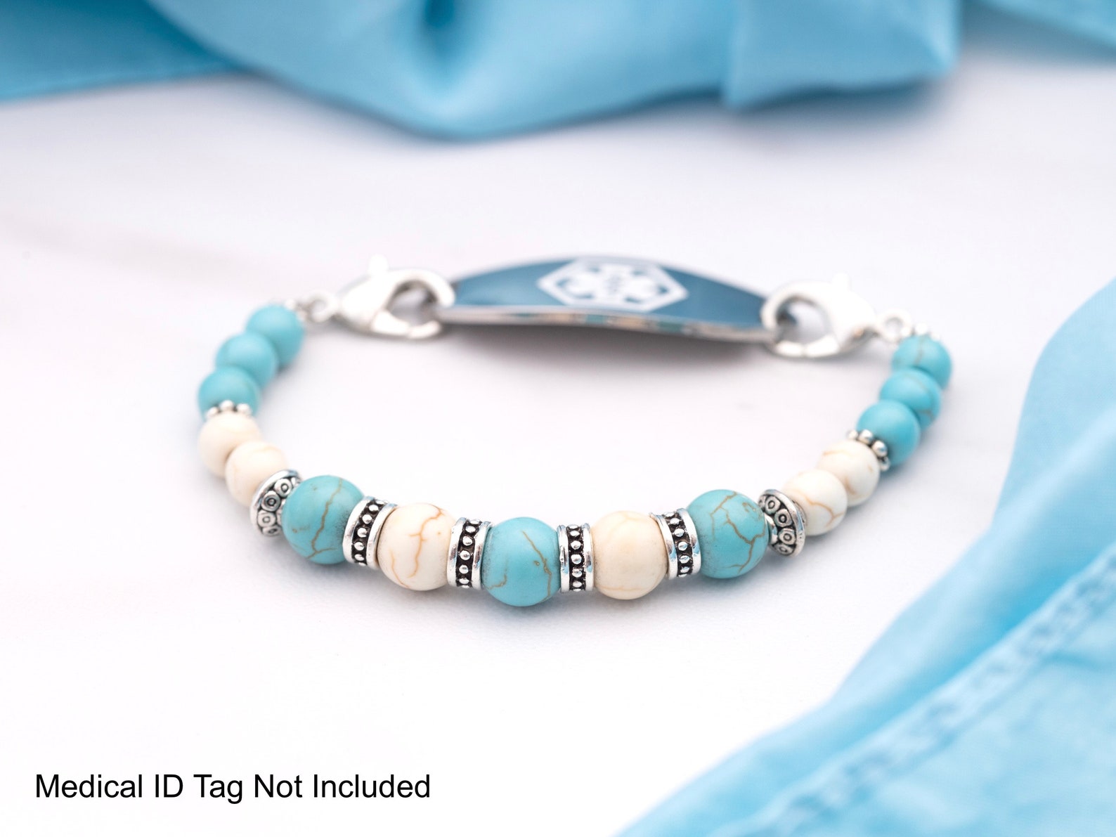 STRETCH Medical Alert Bracelet | Replacement Medical ID Bracelet Woman ...