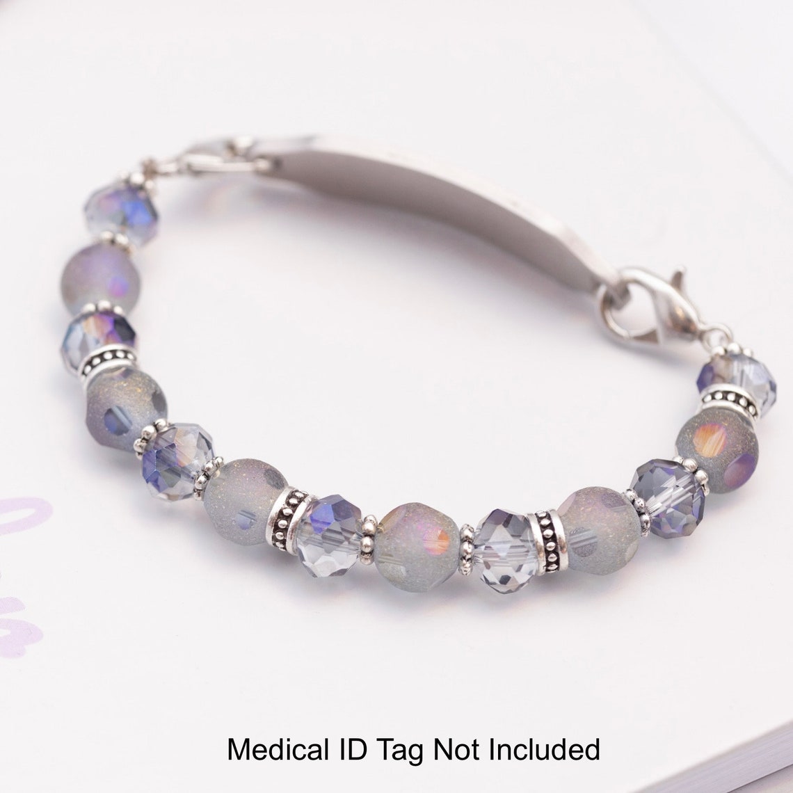 Medical Alert Bracelet, STRETCH Interchangeable Medical ID Replacement ...