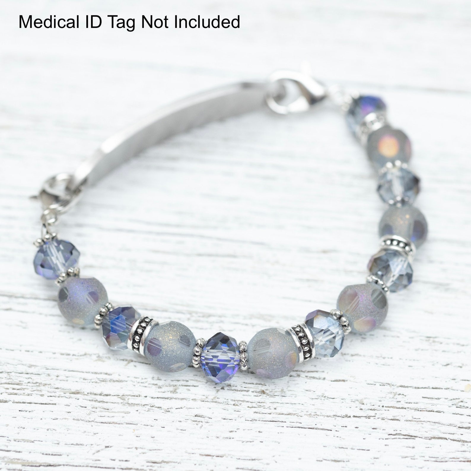 Medical Alert Bracelet, STRETCH Interchangeable Medical ID Replacement ...