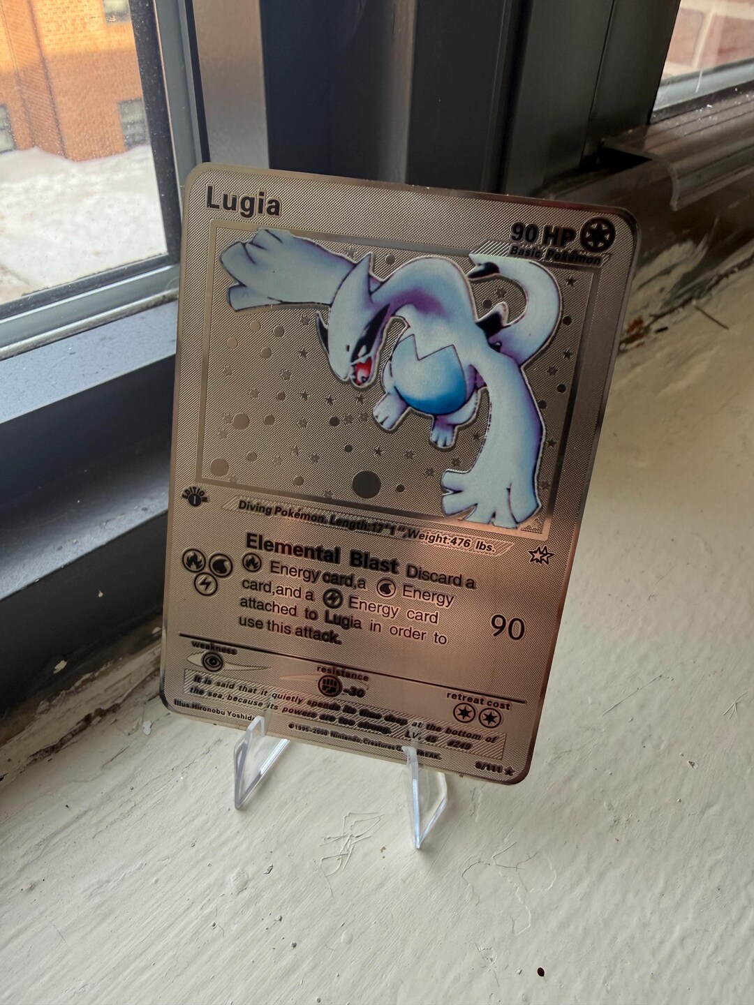 Lugia Set Custom Metal Cards - Etsy