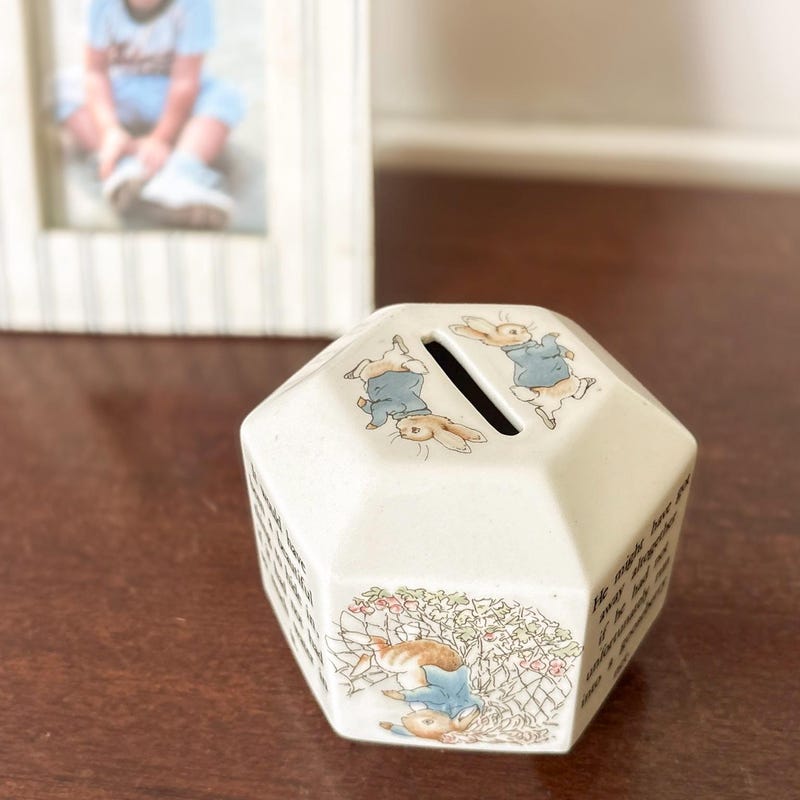 Peter Rabbit Ceramic Bank - Etsy