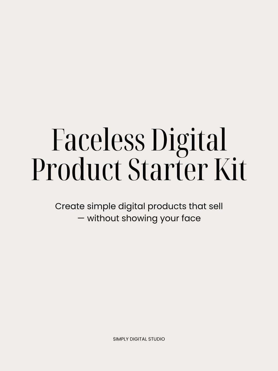 Faceless Digital Product Starter Kit | Etsy Beginners Guide (digital ...