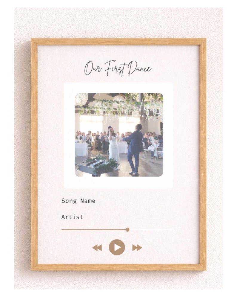 Personalized Song Print, Custom Music Poster, Anniversary Gift (digital ...