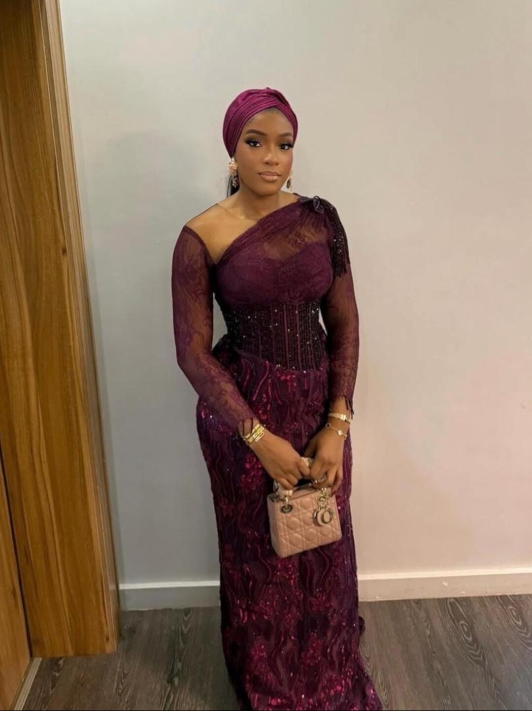 Elegant African Lace Wedding Gown, Cultural Occasion Dress - Etsy