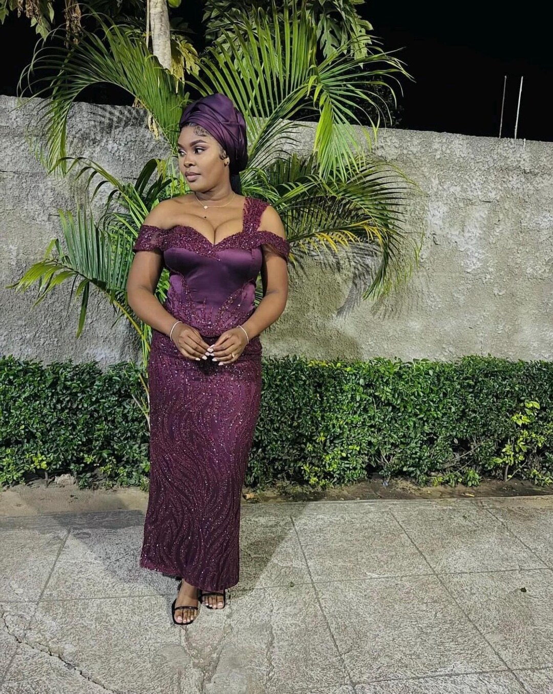Elegant African Lace Wedding Gown, Cultural Dress - Etsy