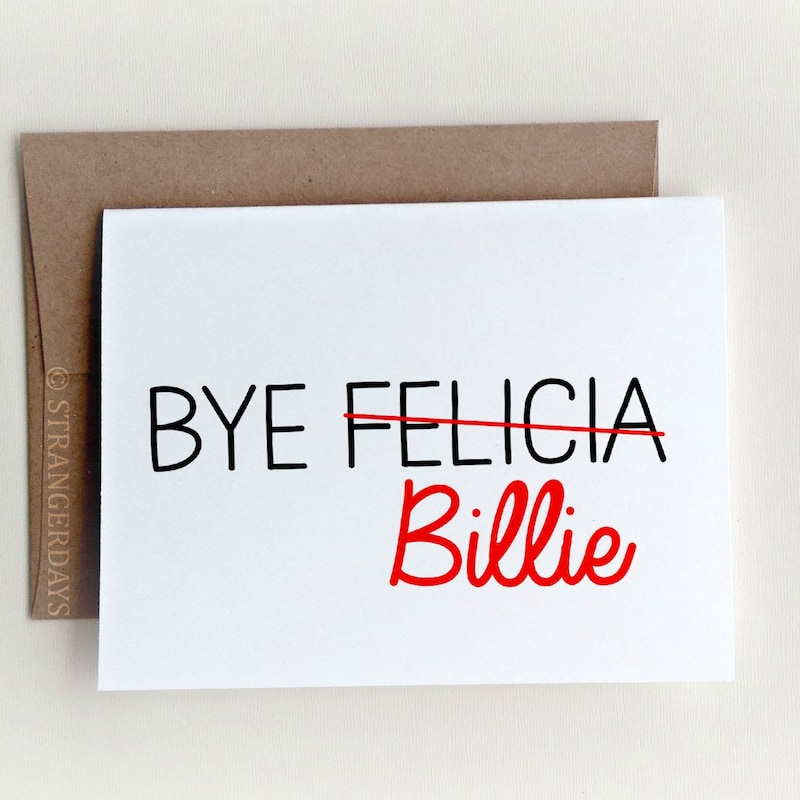 Bye Felicia Card - Etsy