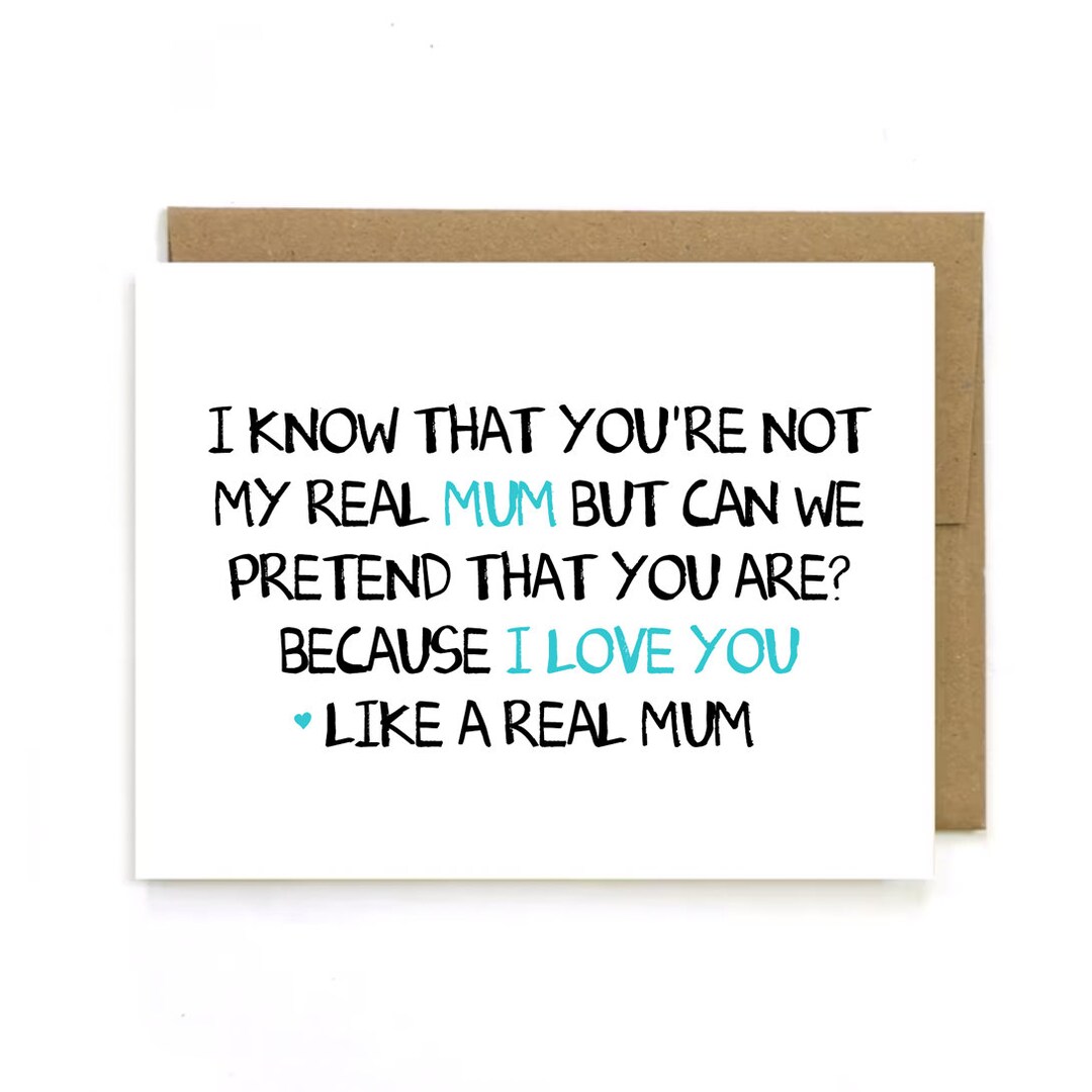 Mothers Day Card, Mother Figure " Like a Mom " Stepmom Card, Aunt, Like ...