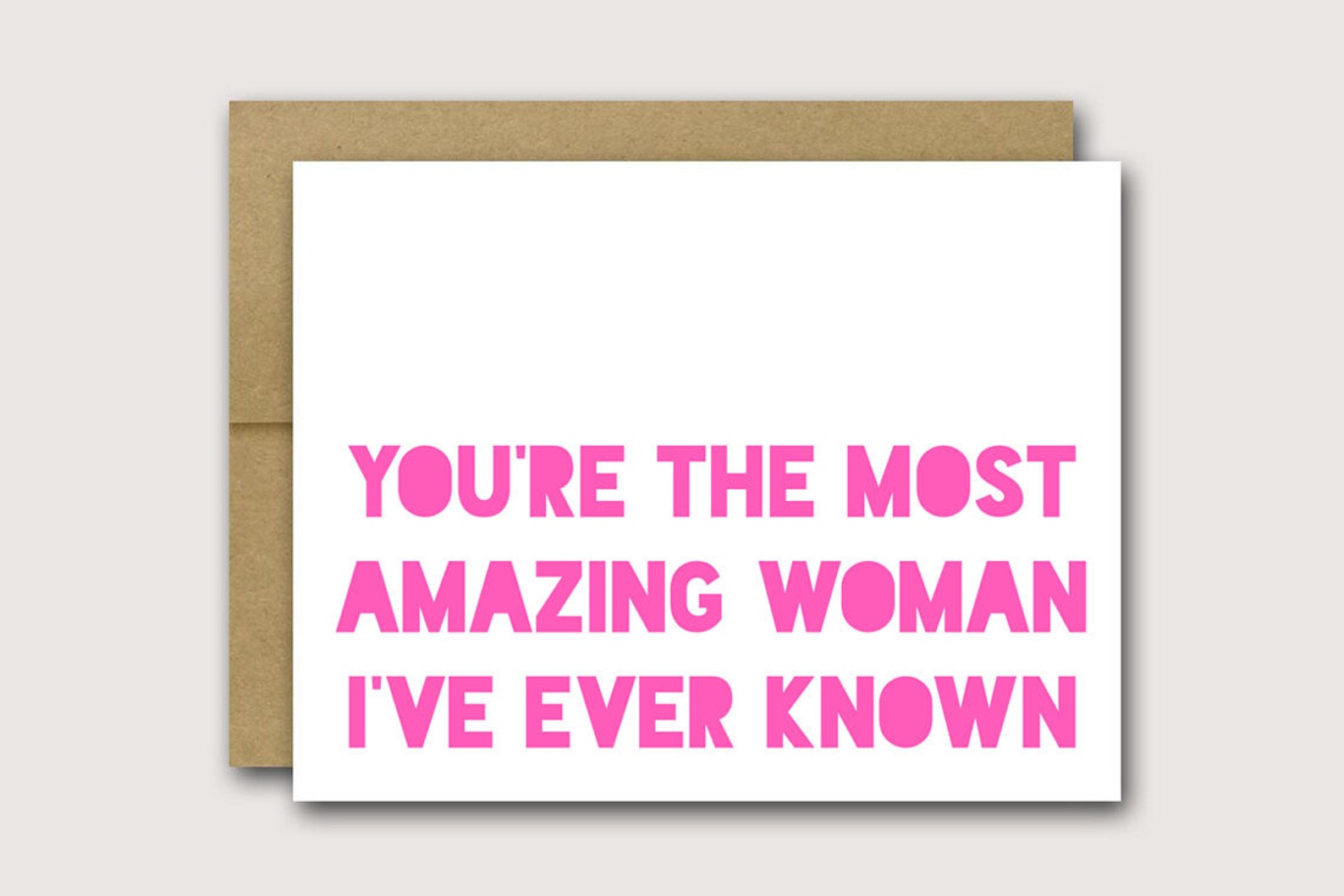 Mothers Day Card " You're the Most Amazing Woman " Birthday Card for ...
